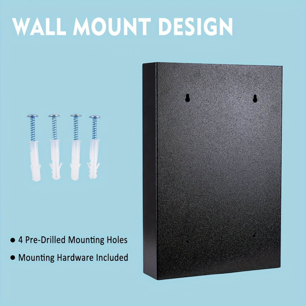 Key Box Wall Mount 64 Position Metal Valet Key Cabinet Lock - Temu