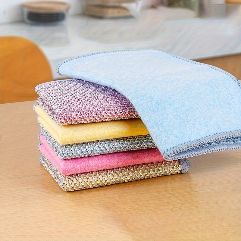 2024 New Multipurpose Wire Dishwashing Rags Wet Dry - Temu