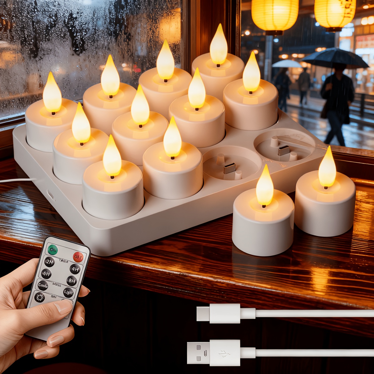 rechargeable candle - United Kingdom