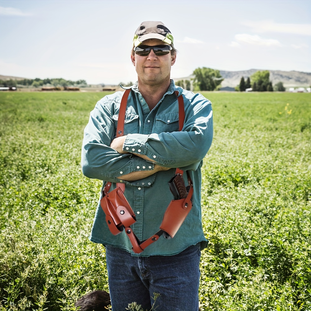 classic shoulder gun holster dual magazine - Temu