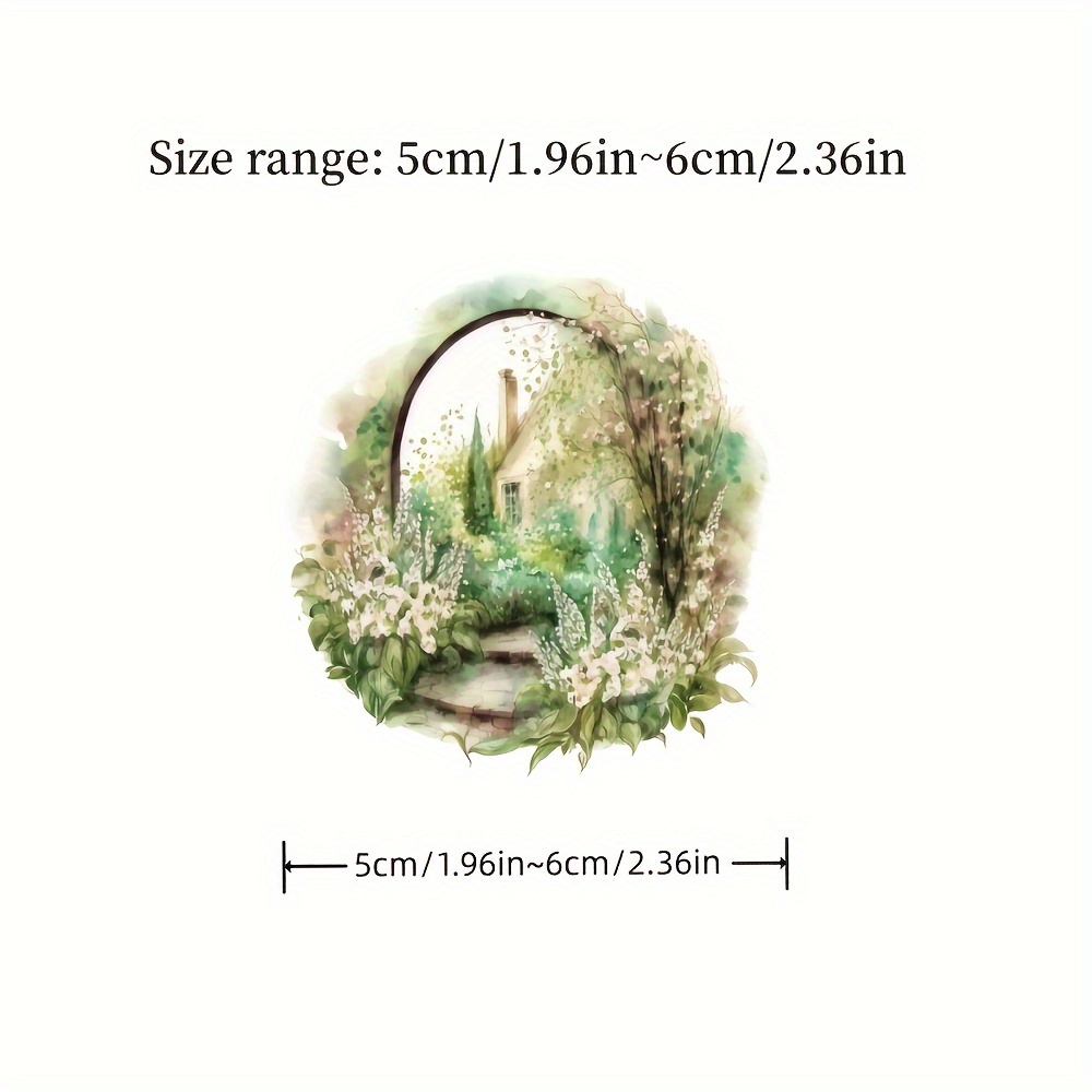 Hot Air Balloon Sticker Vintage European Watercolor Handheld - Temu ...