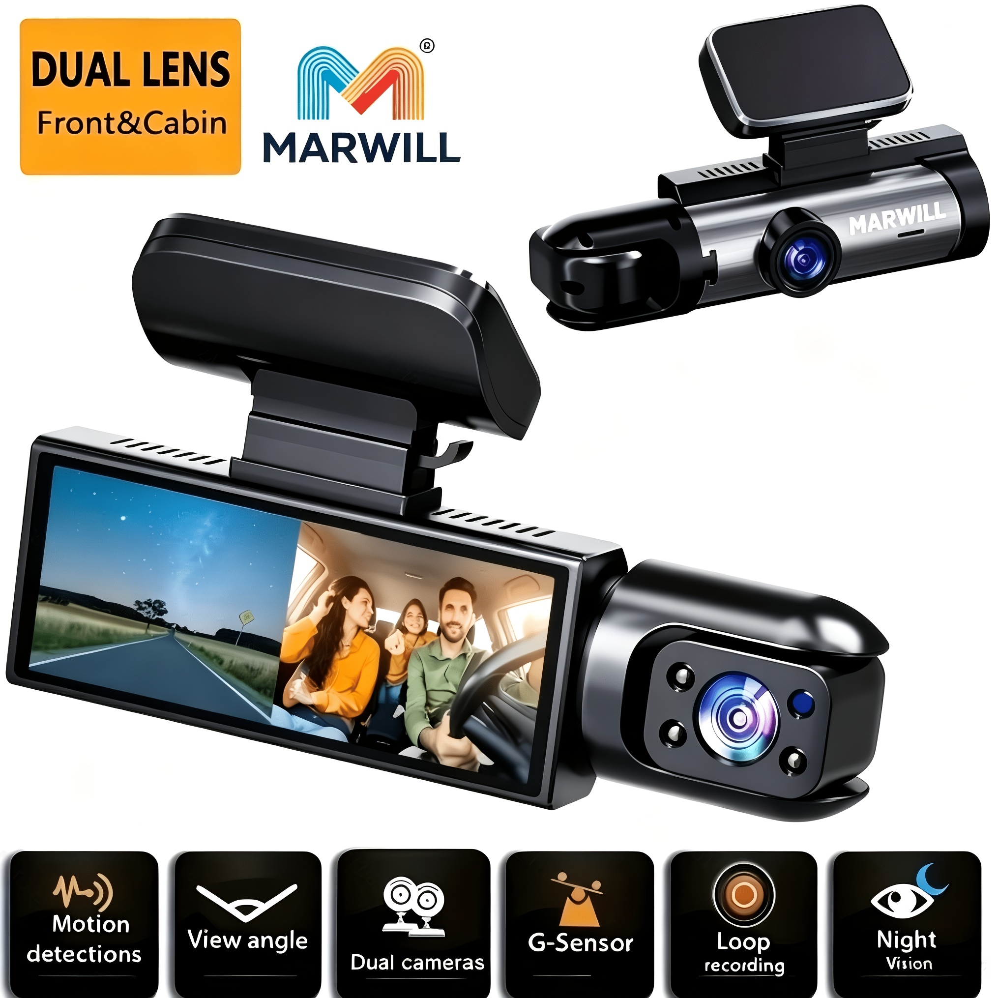 car dash cameras sold on Temu United States