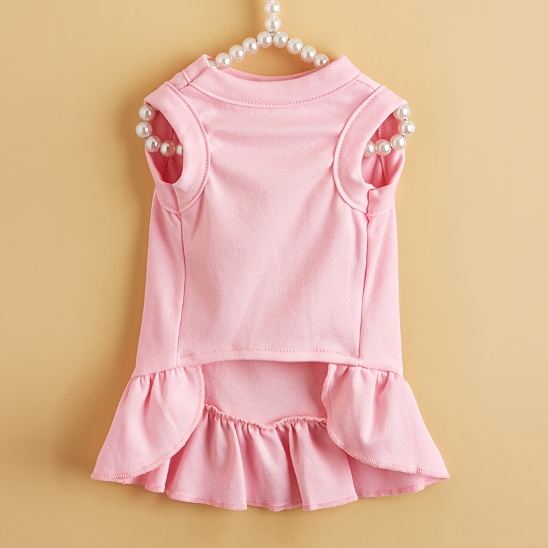 Chic Pet Dress For Small To Medium Dogs Breathable Knit Fabric Easy Pull On Design Ropa Para ...