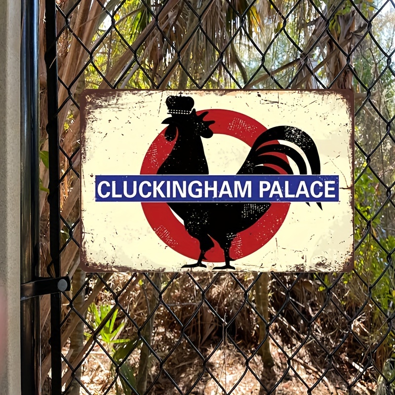 Funny Chicken Coop Sign Cluckingham Classic Chicken - Temu