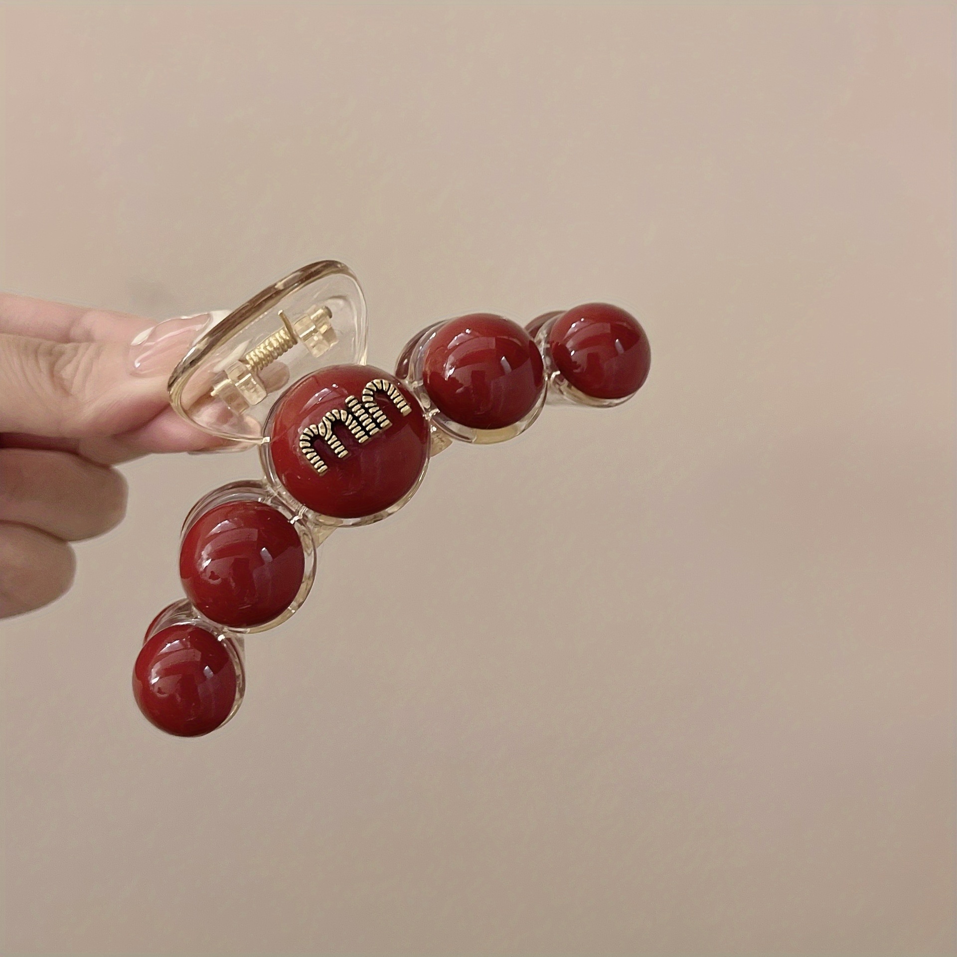 elegant pearl decorative hair claw clip large non slip - Temu Ireland