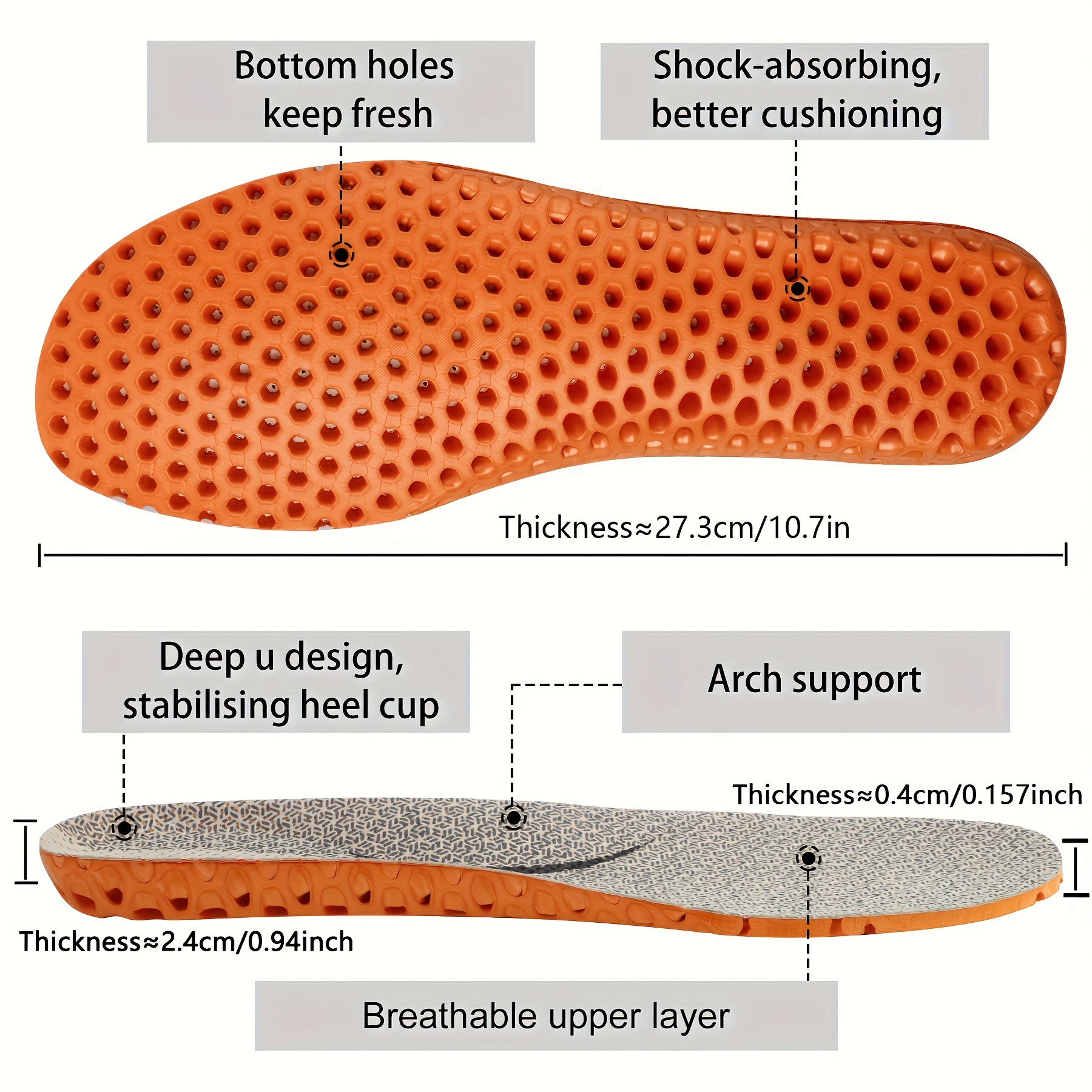 Sports Insoles Arch Support Inner Soles Men - Temu