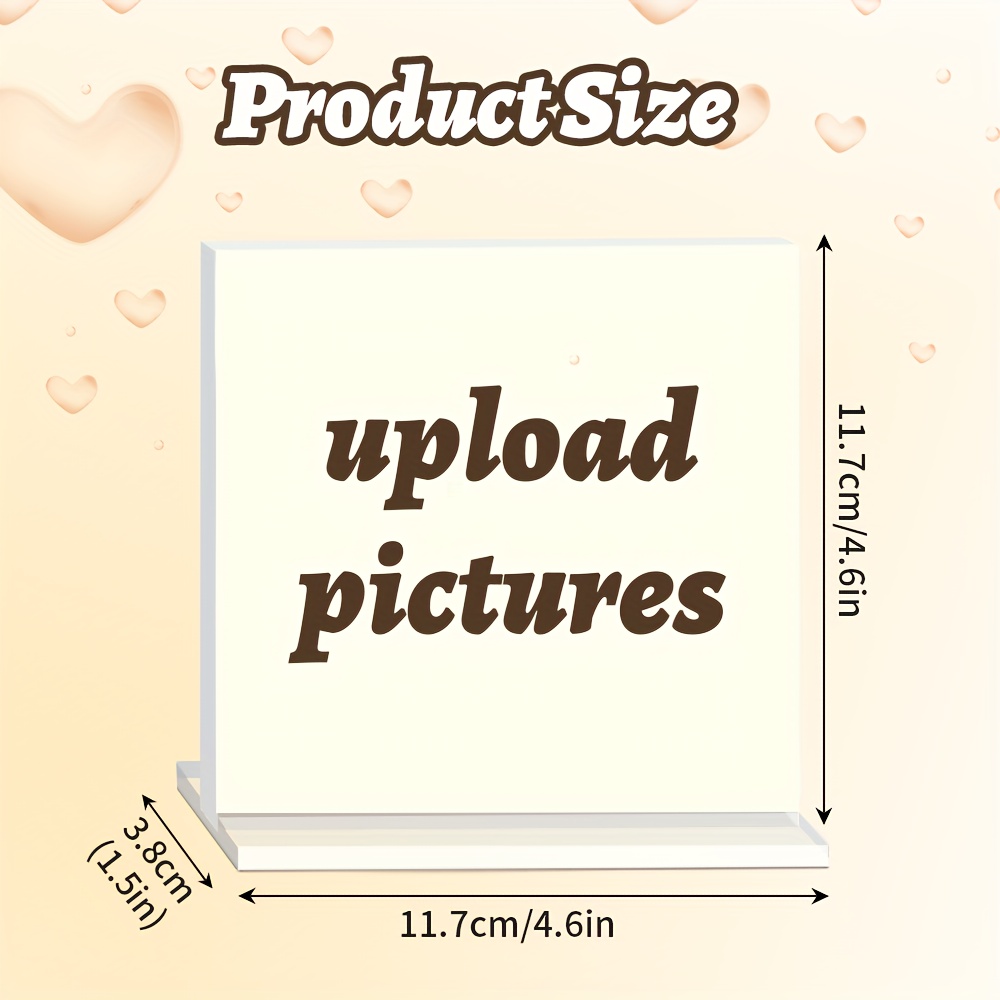 Custom Acrylic Photo Frame Personalized Double sided - Temu
