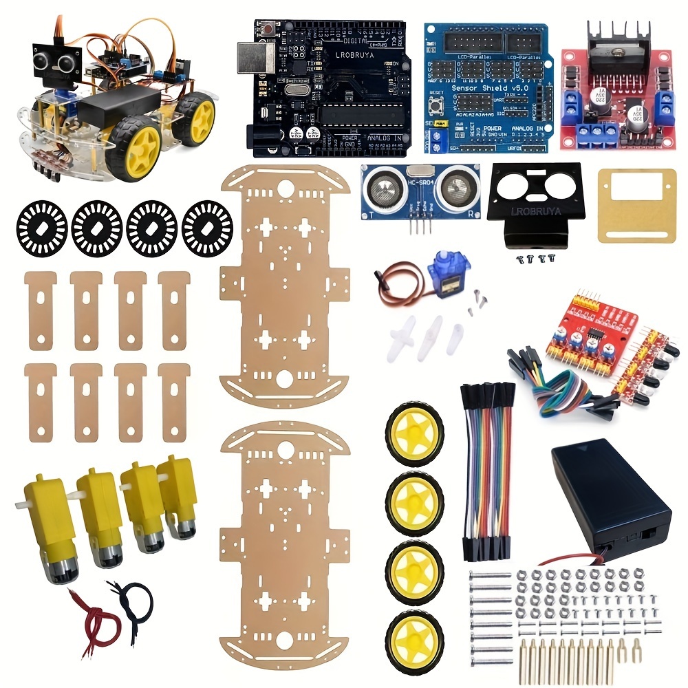 Complete Smart Robot Car Automation Kit For Project With Programming ...