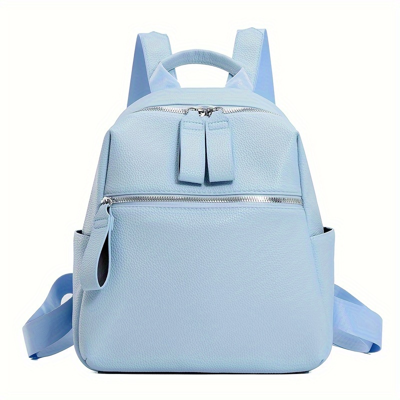 Fashion Vegan Backpack Purse Preppy College School Daypack - Temu ...