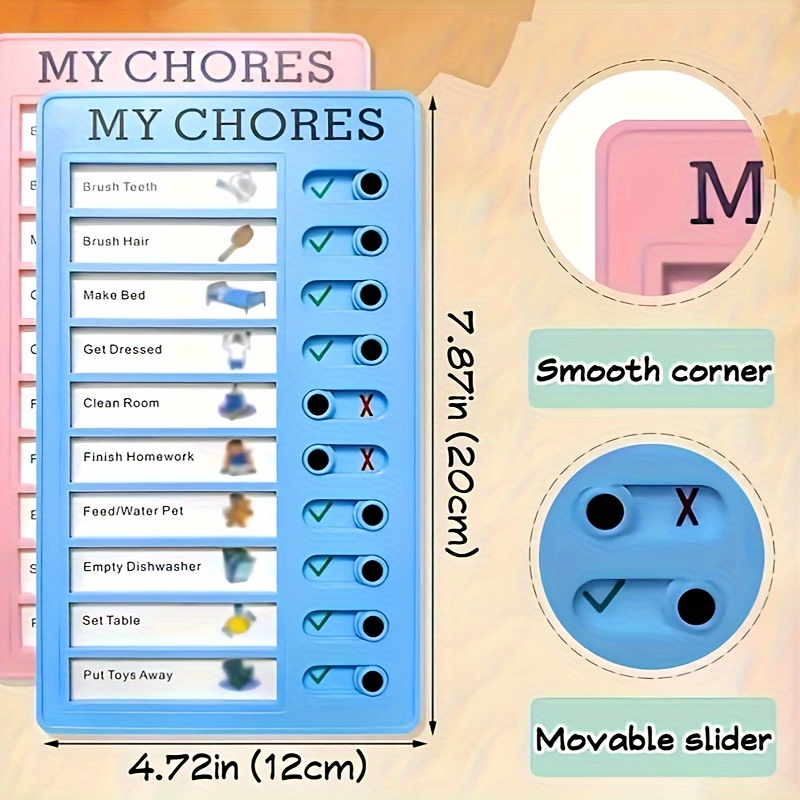 2 Checklist Boards + 15 Cardstocks Daily Schedule List Board - Temu United