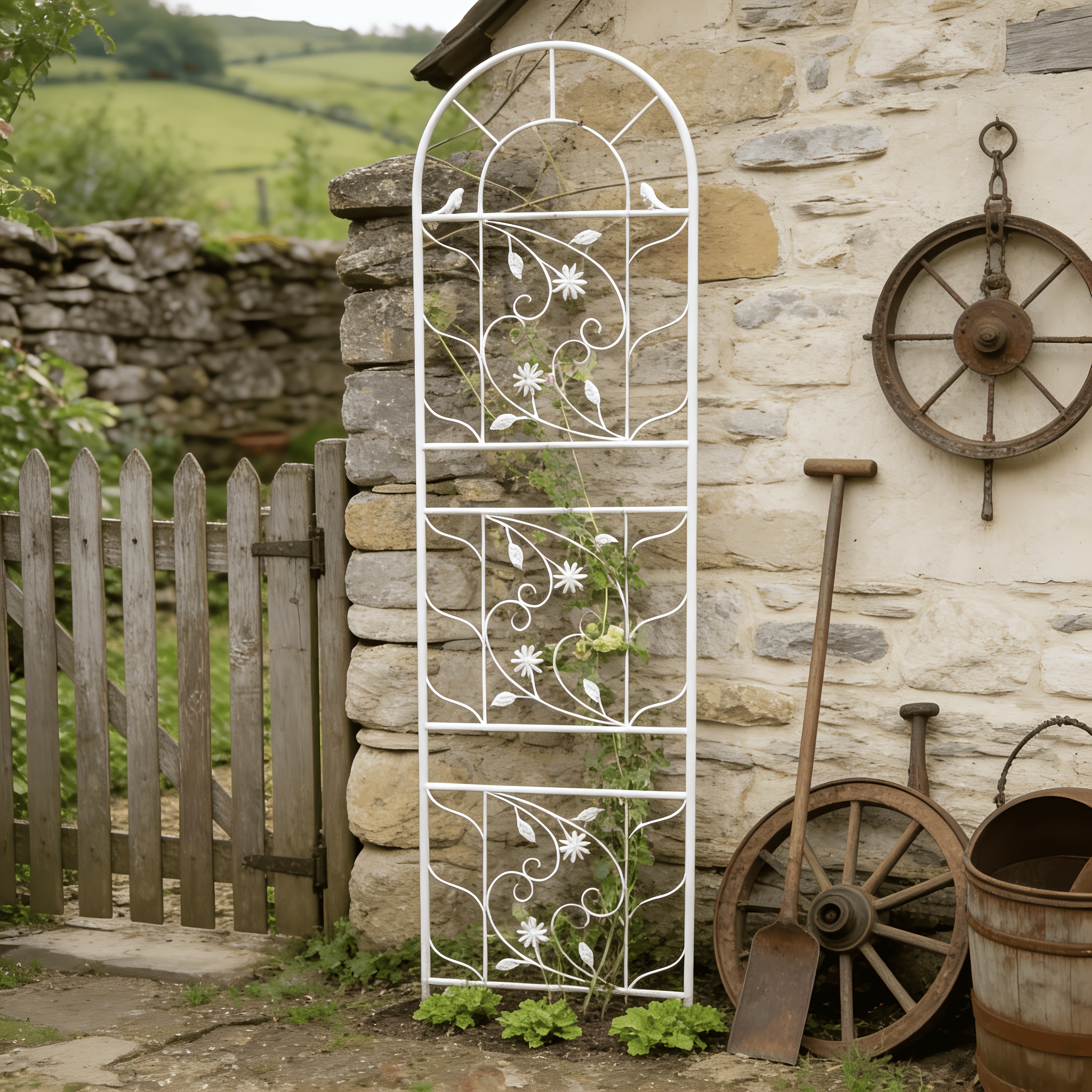 iron trellis sold on Temu United States