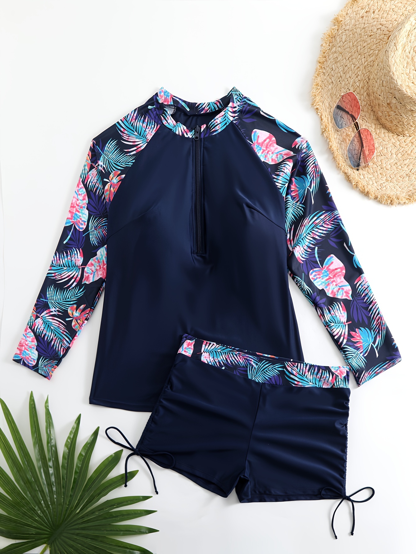 Conjunto Tankini Deportivo Talla Traje Baño 2 Piezas - Temu Mexico