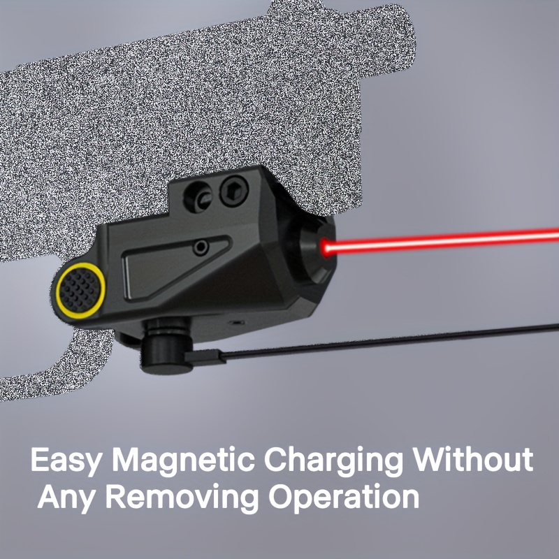 Mini Magnetic Rechargeable Red Laser Sight Picatinny Rail - Temu
