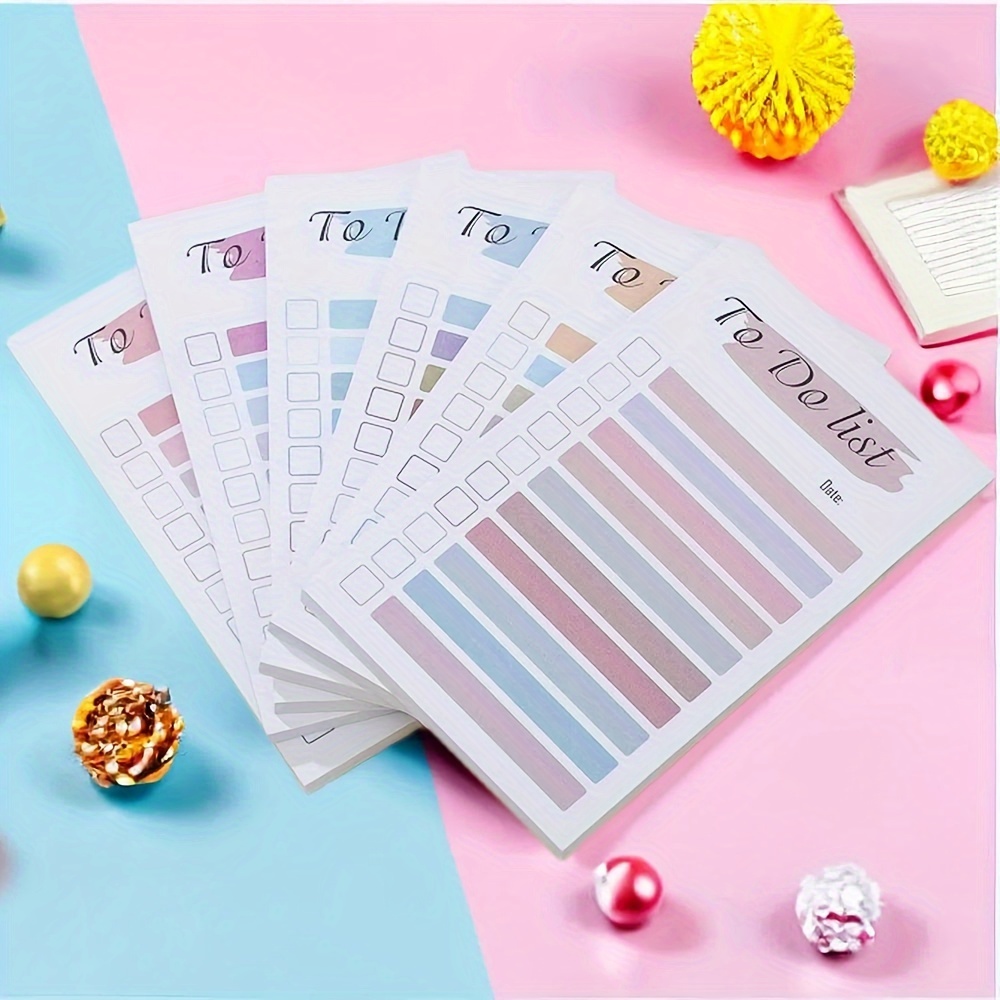 Rainbow Notebook Portable Tear Checklist Double - Temu