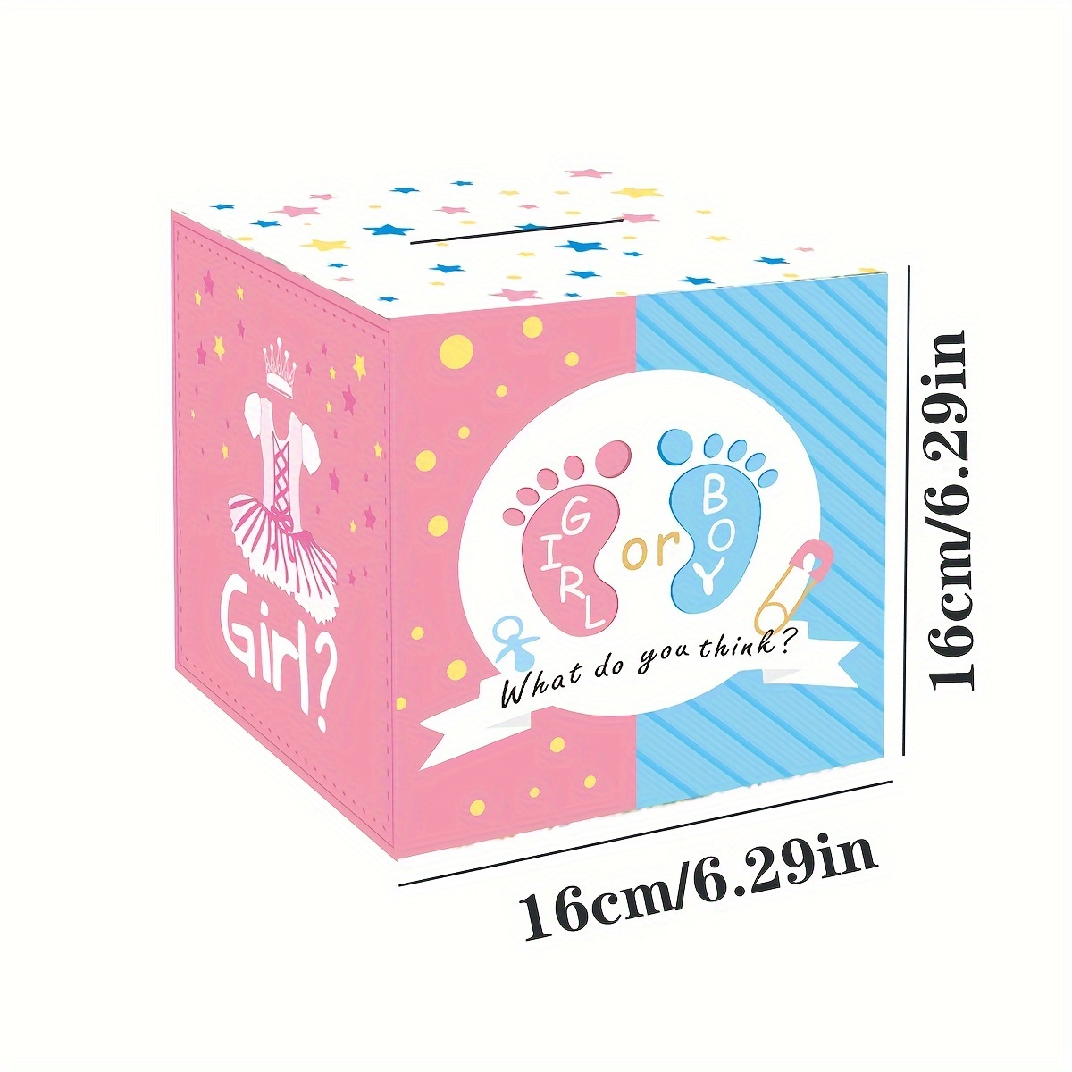 Gender Reveal Voting Box Set 30 Cards Stylish Party - Temu United Kingdom