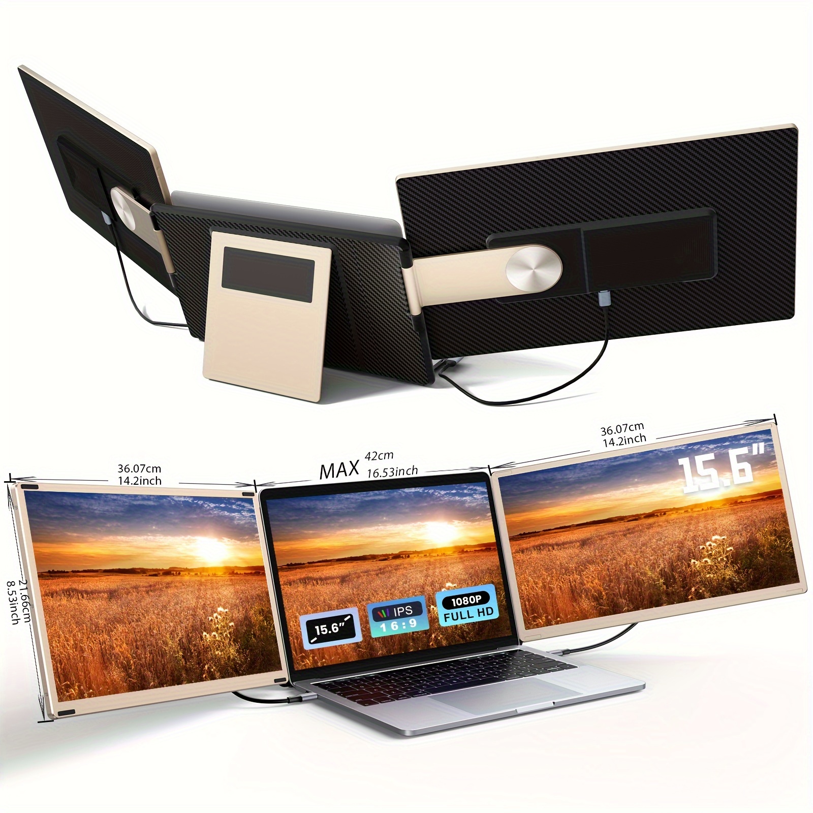 laptop screen extender sold on Temu United States