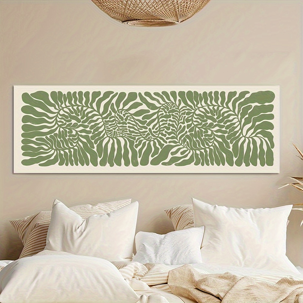 Abstract Botanical Canvas Art Print Long Narrow - Temu Australia