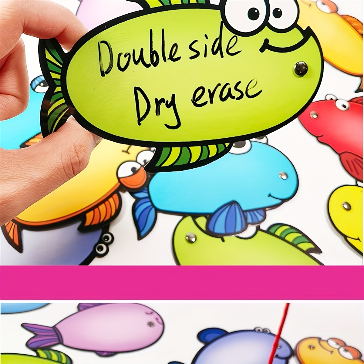 16 Fish Flashcards With 2 Sticks And 2 Pens - Creative Learning Tool ...