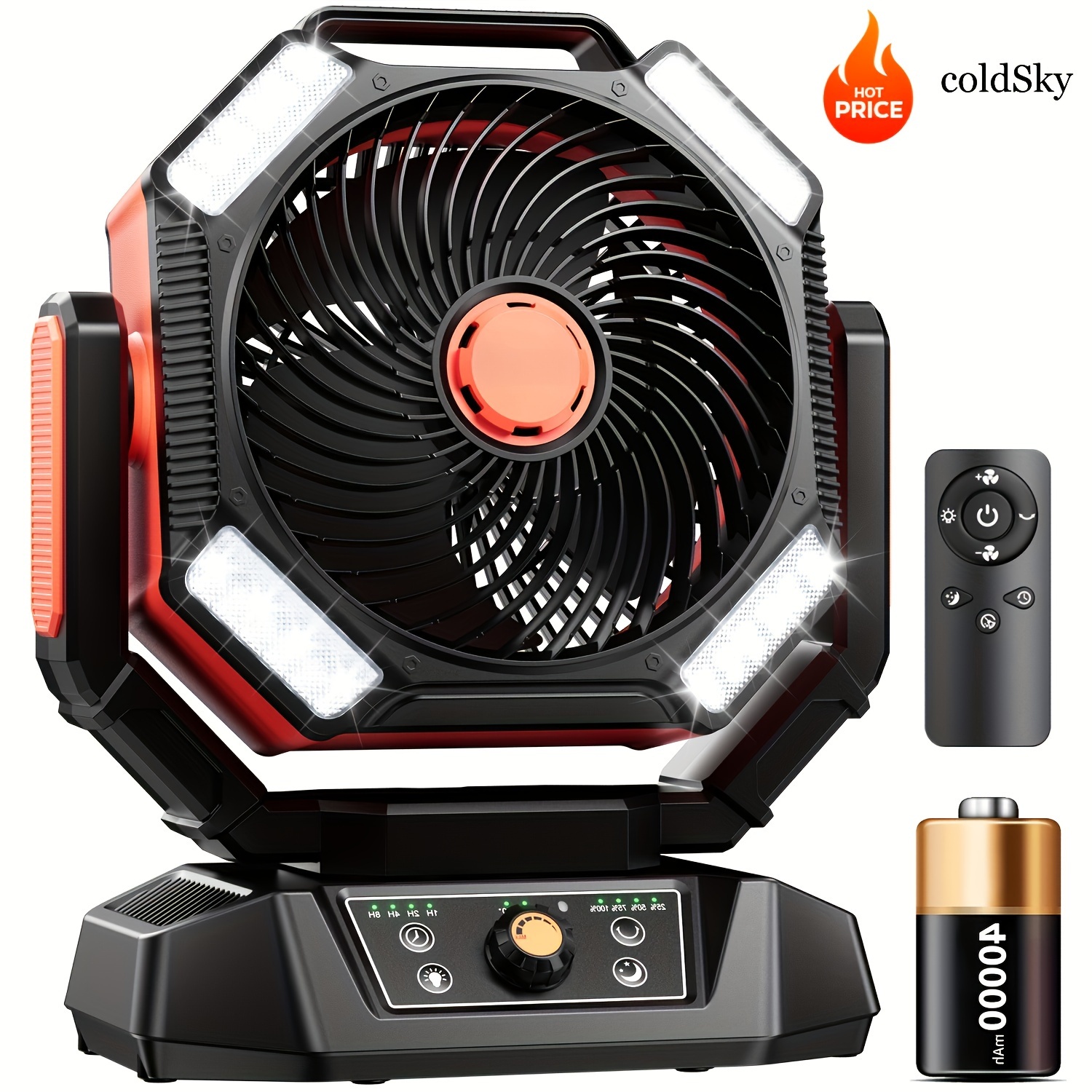 portable fan sold on Temu United States