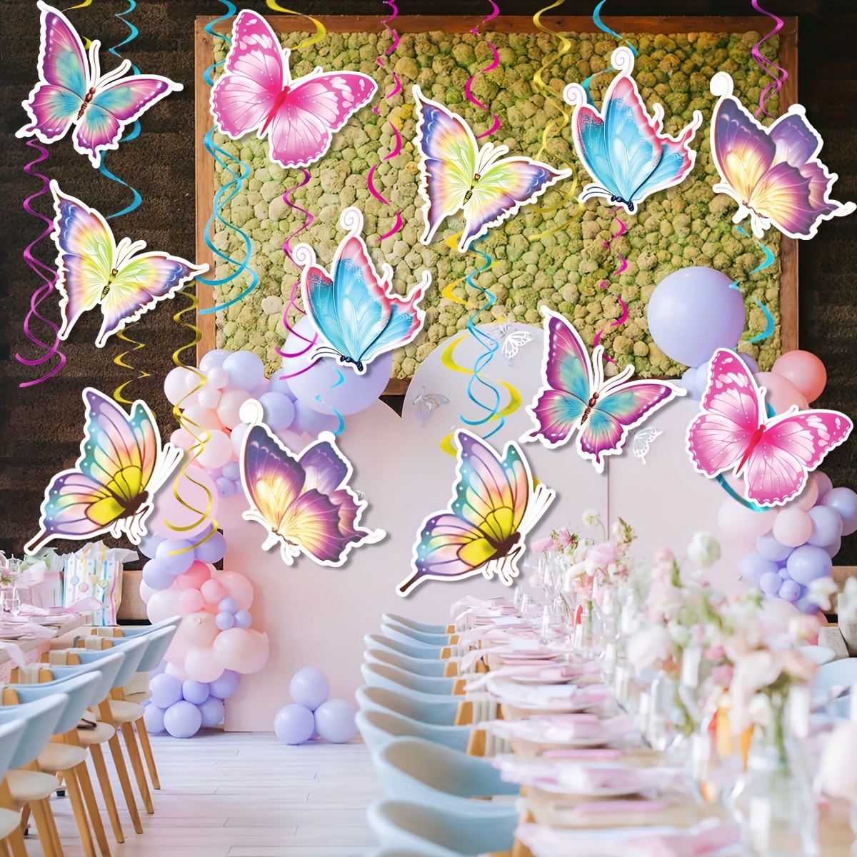 Butterfly Themed Party Decorations Hanging Spirals Spring - Temu Australia