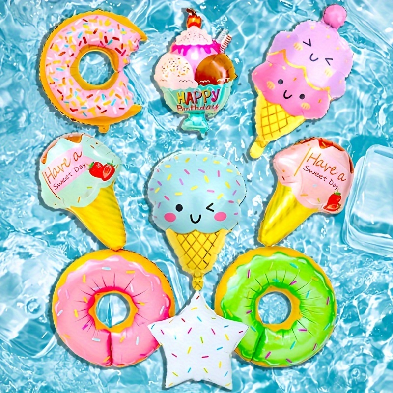 Summer themed Party Decor Set Aluminum Foil Balloons Unique - Temu