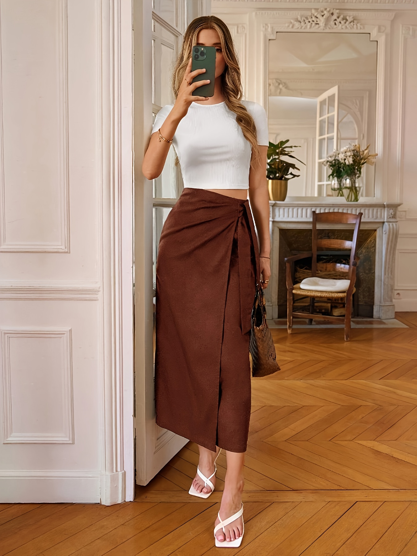 long wrap skirt sold on Temu United States long wrap skirt sold on Temu United States