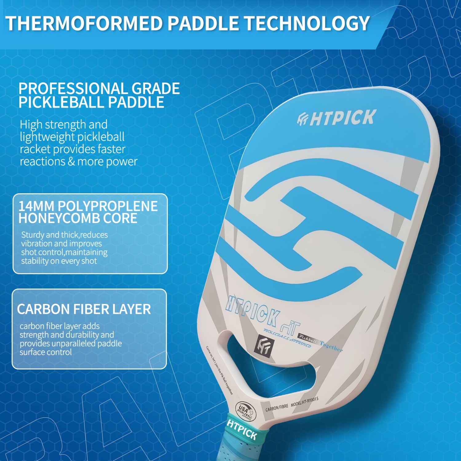 pickleball paddles sold on Temu United States