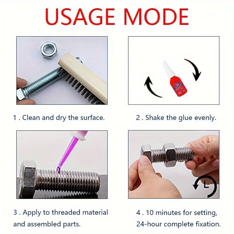 243 Medium Strength Thread Locker Adhesive Waterproof - Temu South Africa