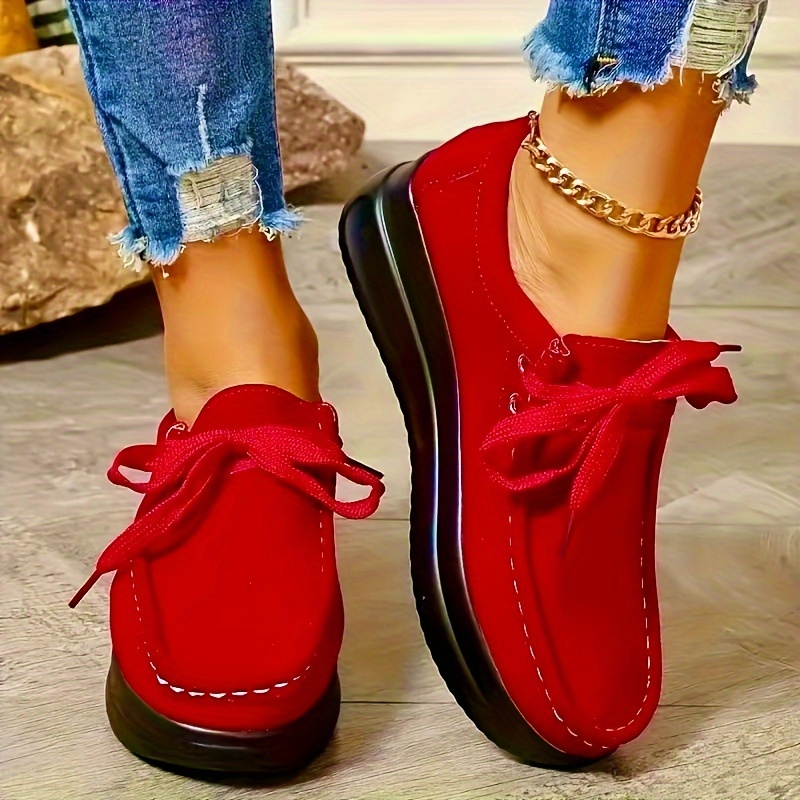 red shoes women sold on Temu United States