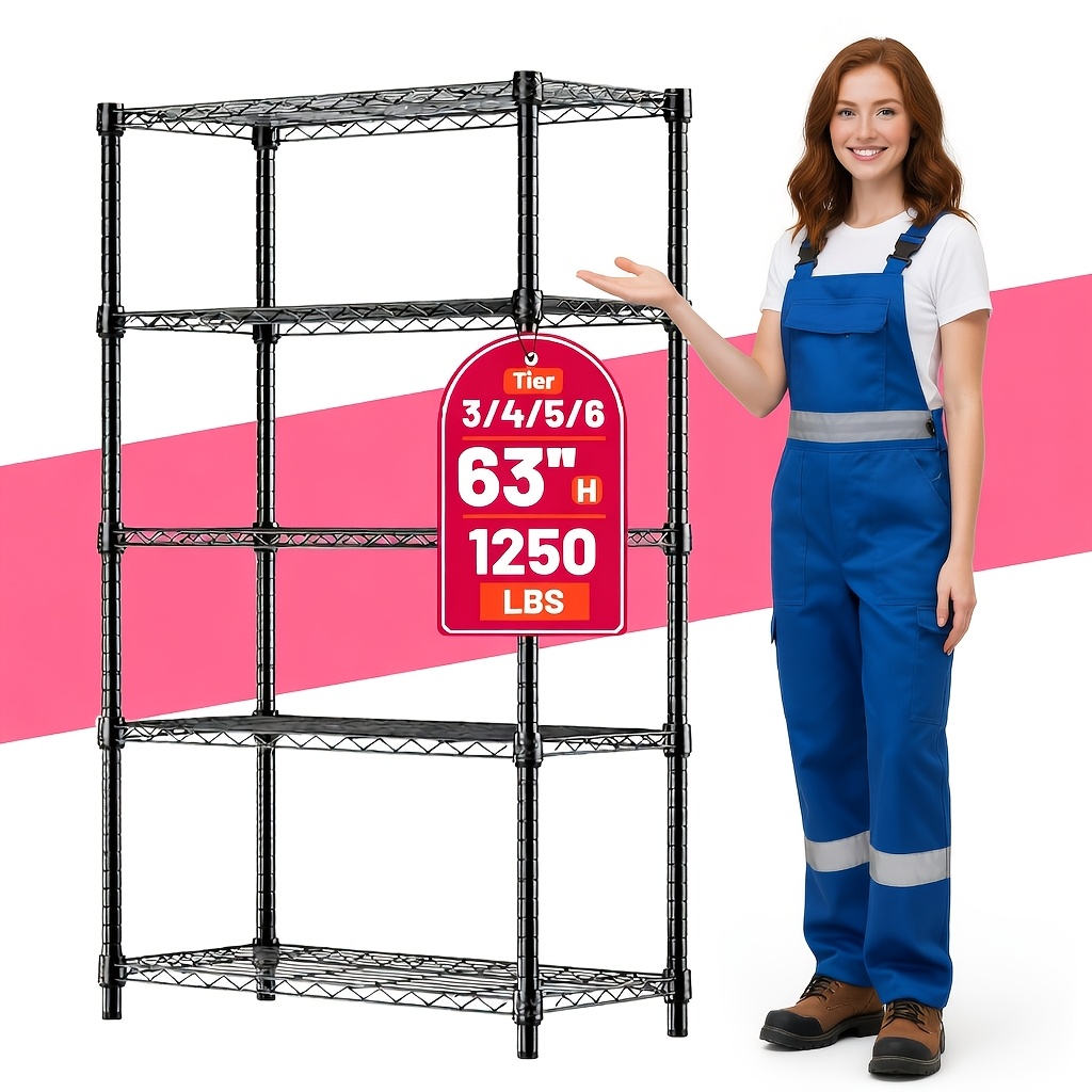 6 tier storage shelf sold on Temu United States