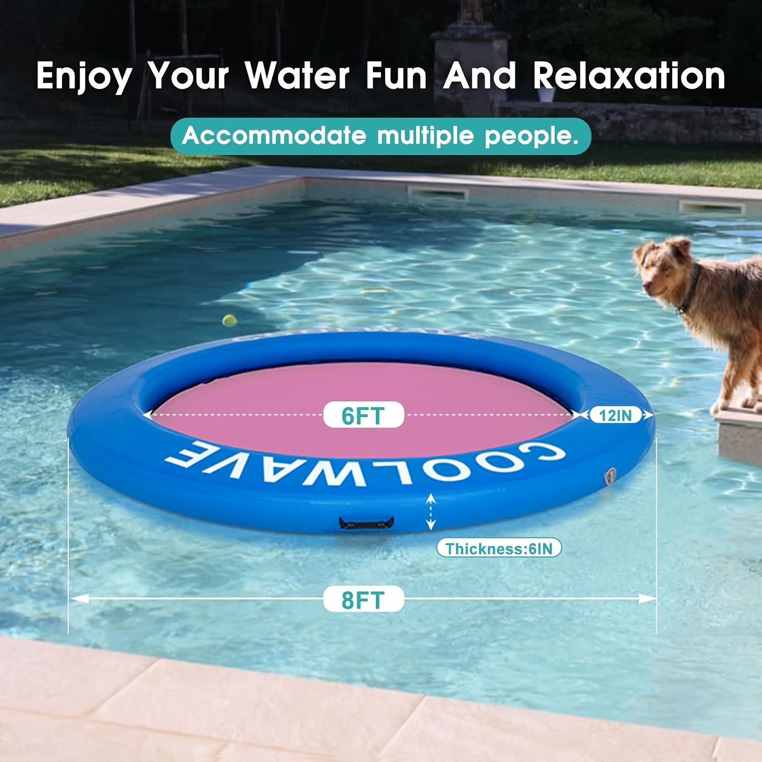 Inflatable Water Hammock Floating Dock Inflatable Raft - Temu