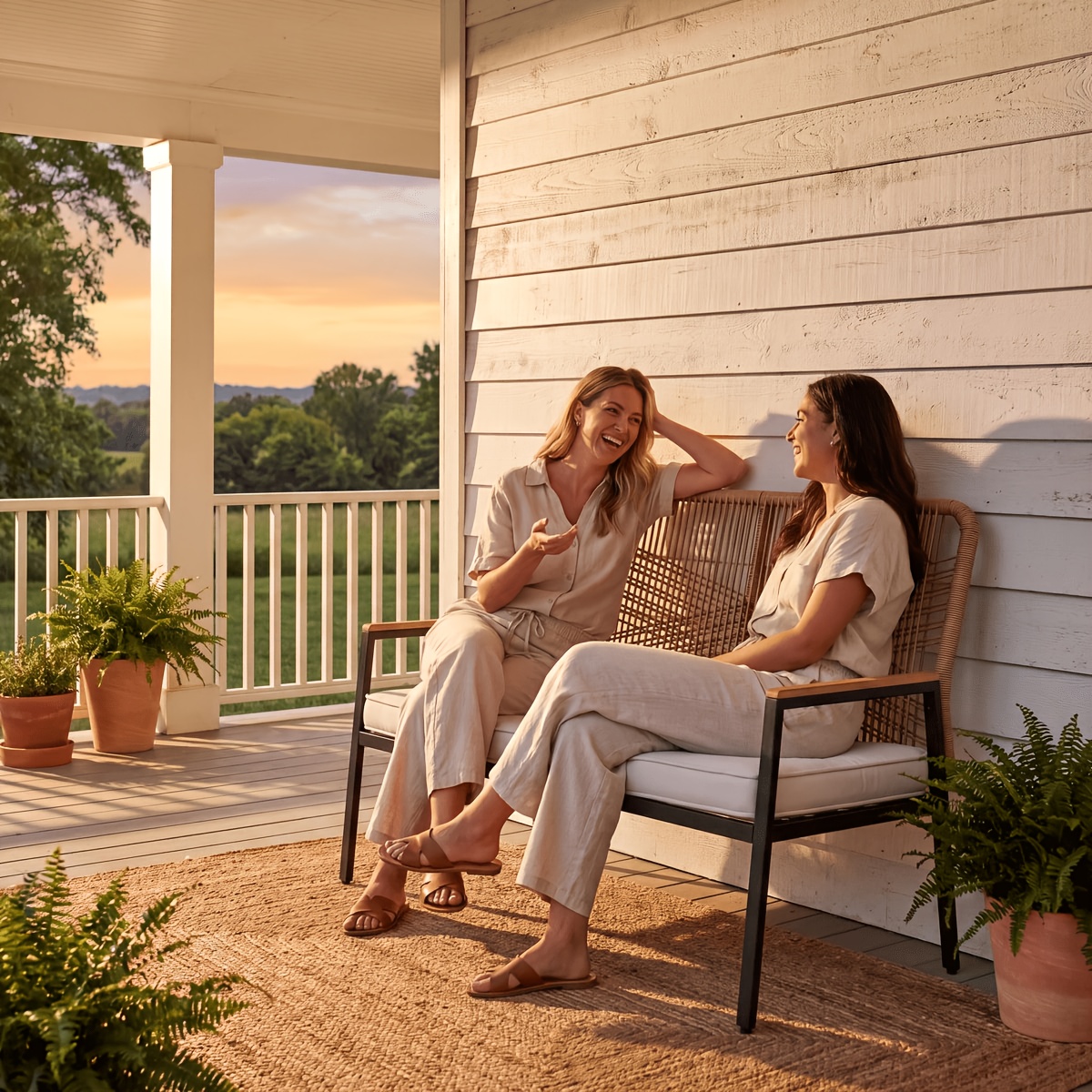 outdoor loveseat furniture sold on Temu United States