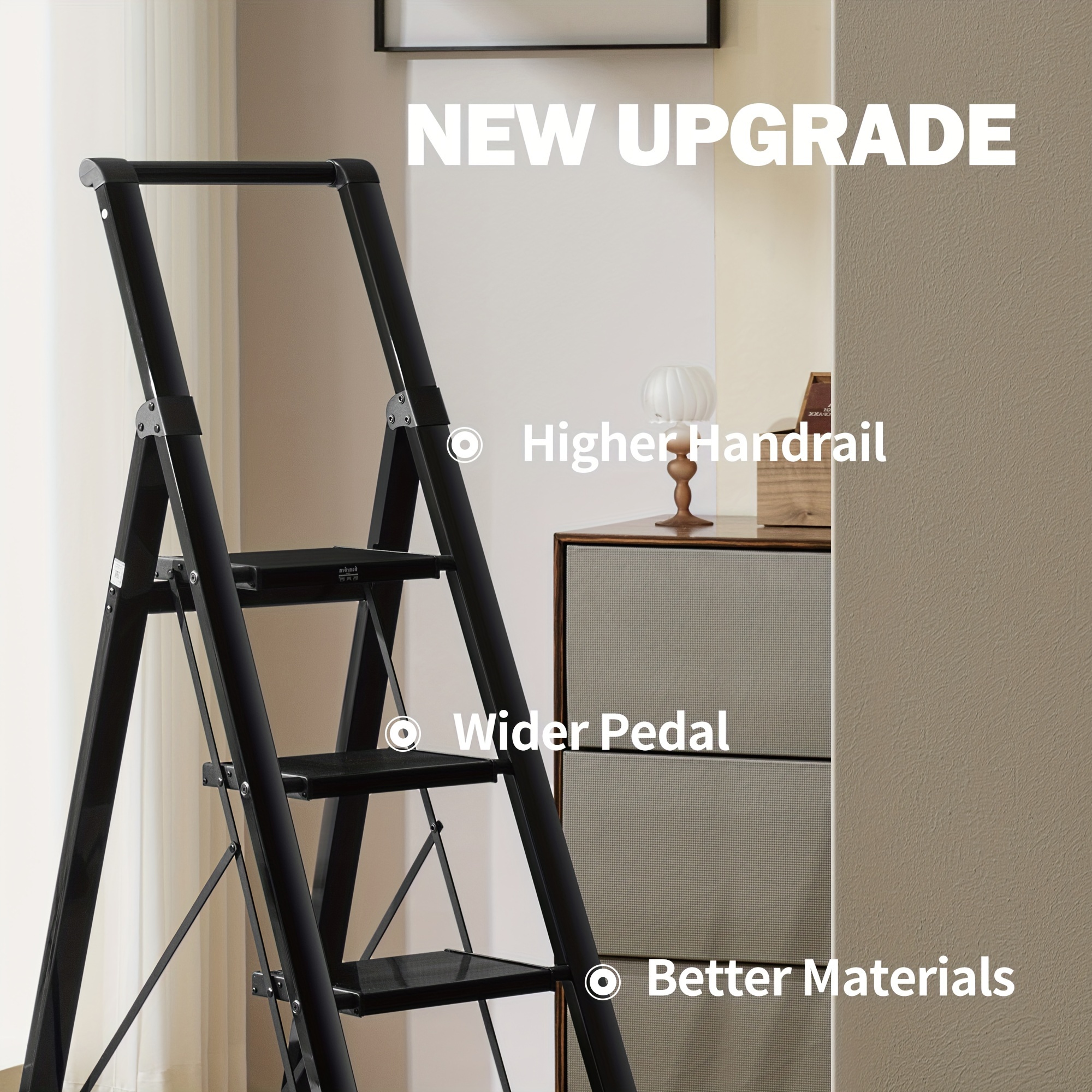 5 step Ladder Portable Folding Step Stool Bandwidth Non slip - Temu