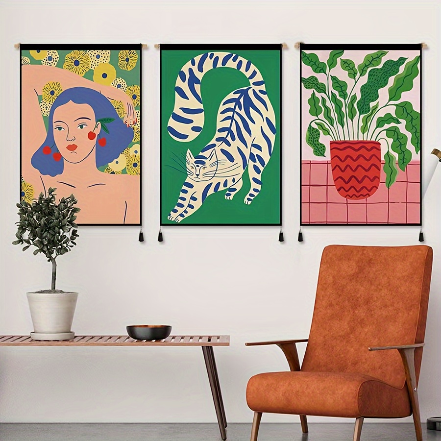 Unframed Canvas Poster Modern Art Magazine Poster Flower - Temu United ...