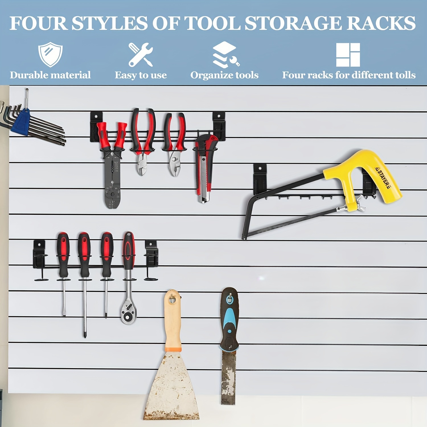Contemporary Metal Wall mount Hooks Pegboard Easy Install - Temu ...