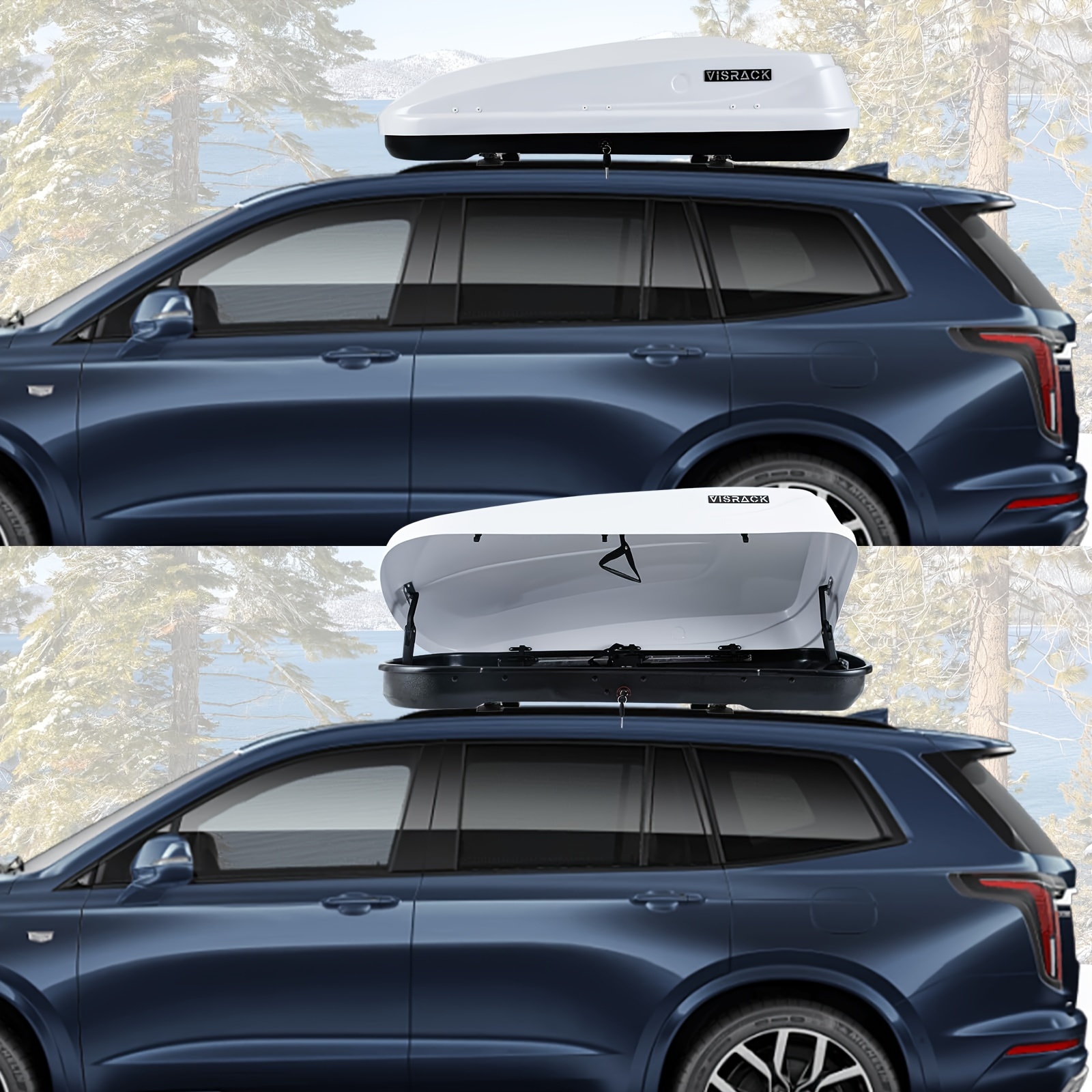 Hard rooftop cargo carrier store