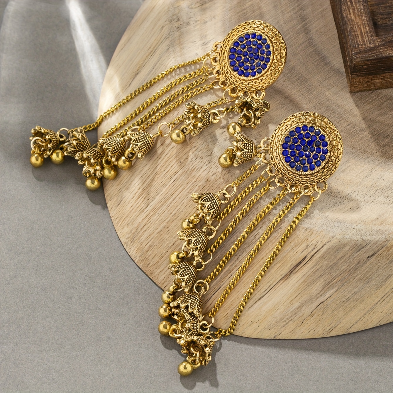 Vintage Gradient Tassel Earrings Boho Sunflower Long Tassel - Temu Ireland