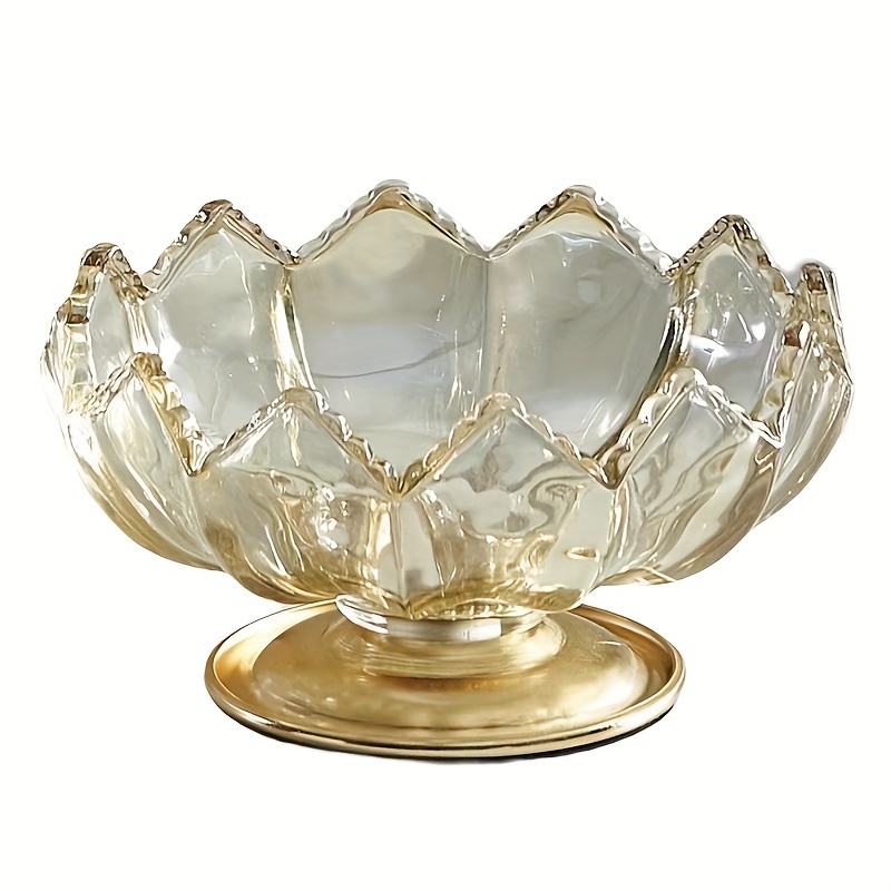 Glass Dried Fruit Plate Household Living Room Coffee Table - Temu United