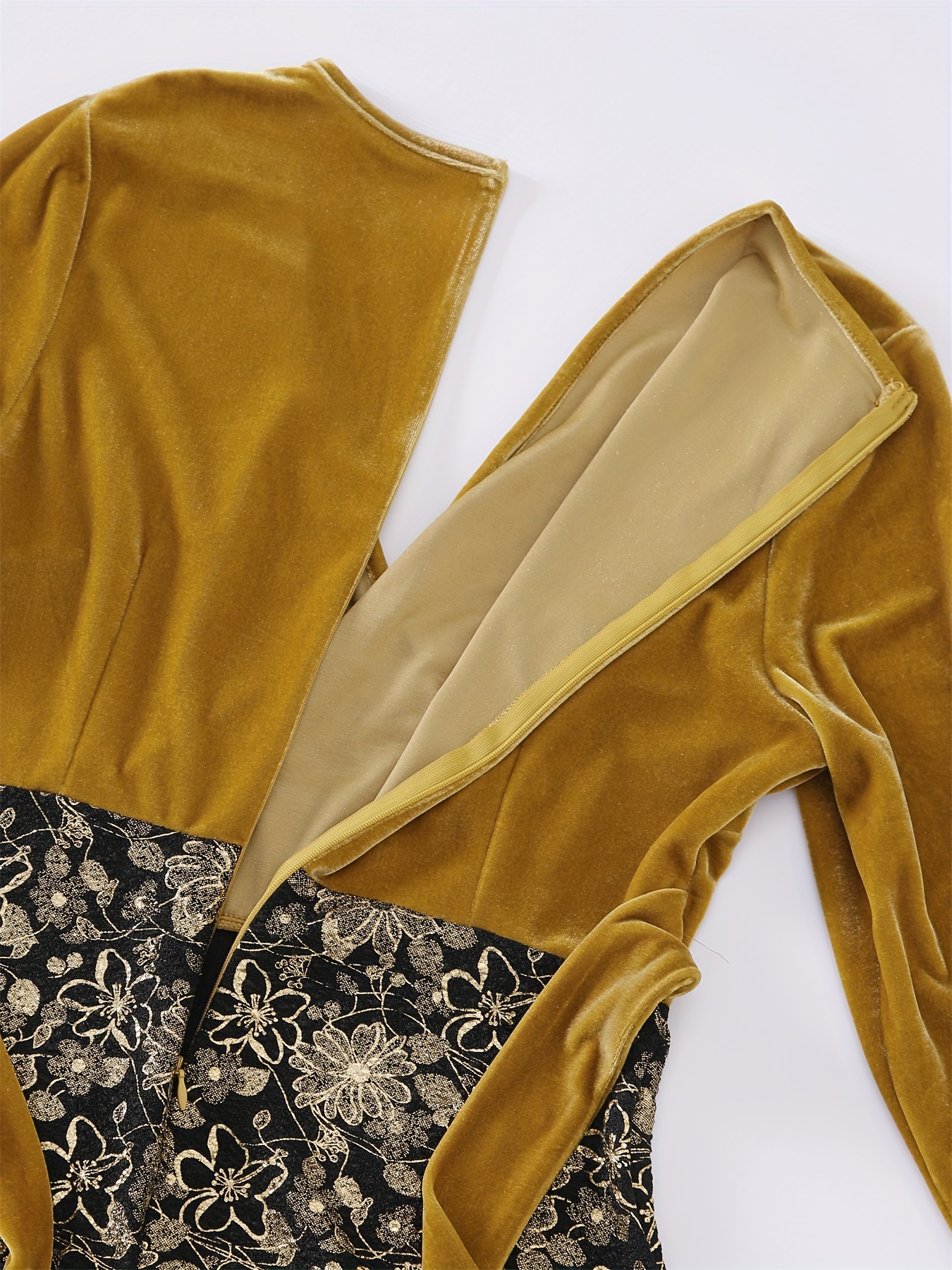 Floral Print Sheath Tied Dress Elegant Long Sleeve Surplice - Temu New Zealand