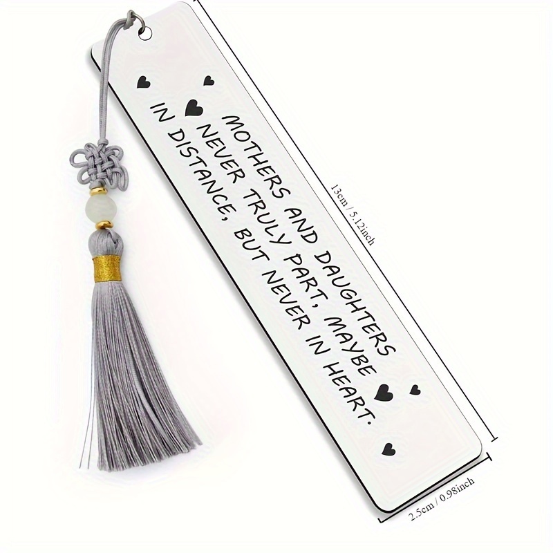 Stainless Steel Inspirational Engraved Bookmark With Tassel, Thank You ...