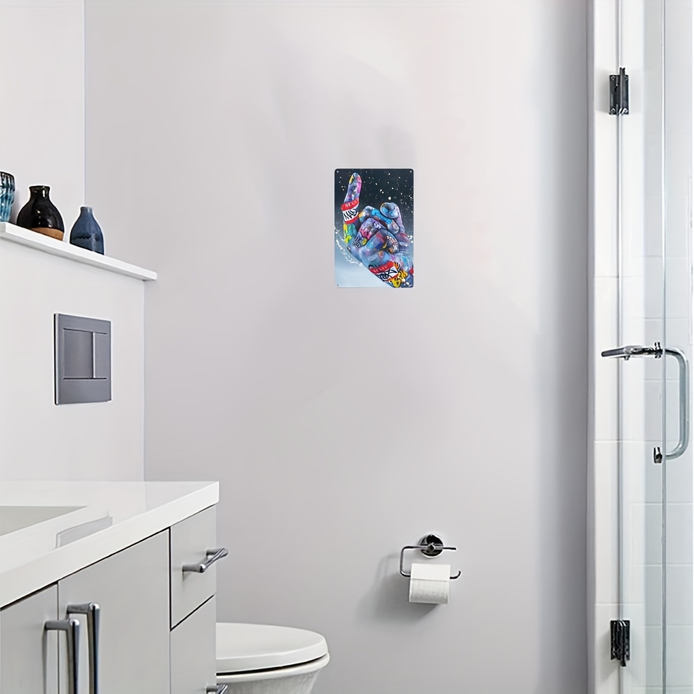 1pc Graffiti Art Aluminum Sign, Uv Printed Wall Decor, Indoor/outdoor ...