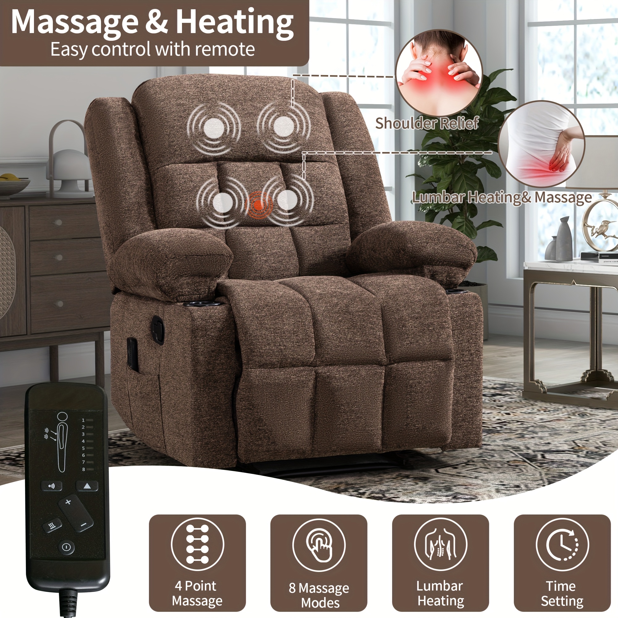 recliner chairs sold on Temu United States