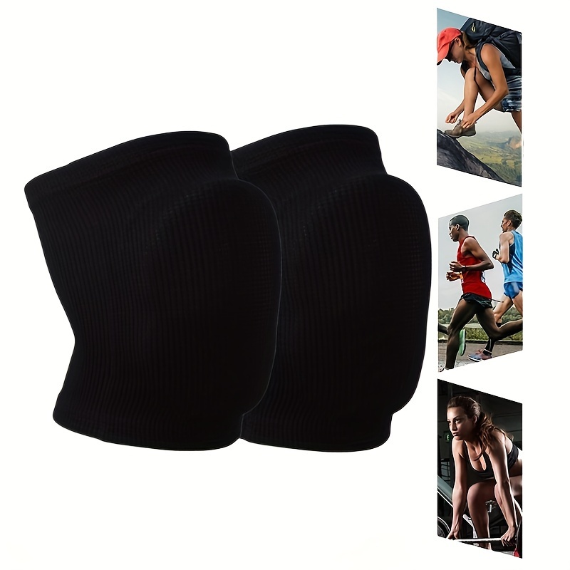 Knee Support Pads Thick Sponge Knit Fabric Knee Braces - Temu