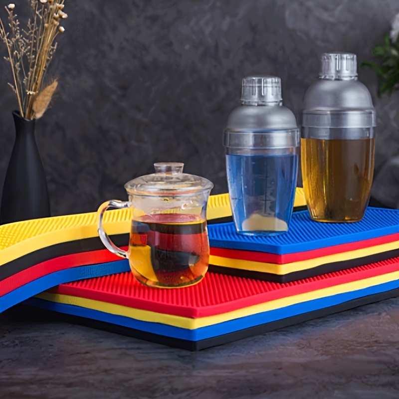 Bar Table Mat Pvc Coaster Thickened Bar Mat Colorful - Temu Australia