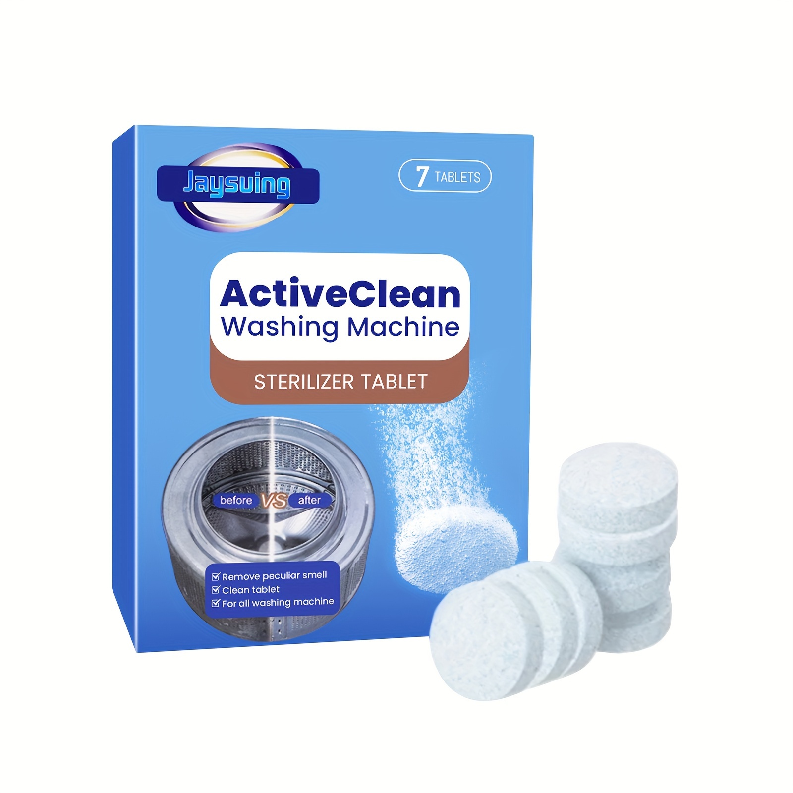 washing machine cleaning tablets sold on Temu United States
