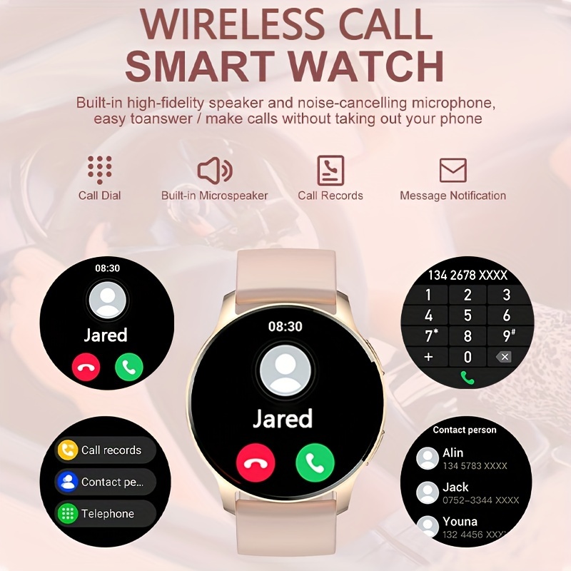 Women's Smartwatch Wireless Call Smartwatch Gift Voice - Temu