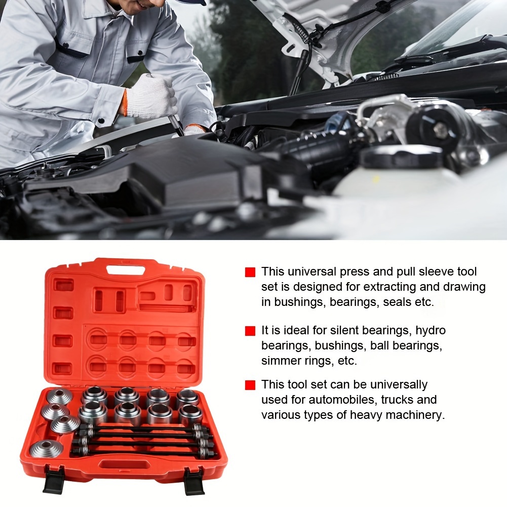 36pcs Bearing Extractor Set Inner Internal Blind Remover Bushing Puller ...