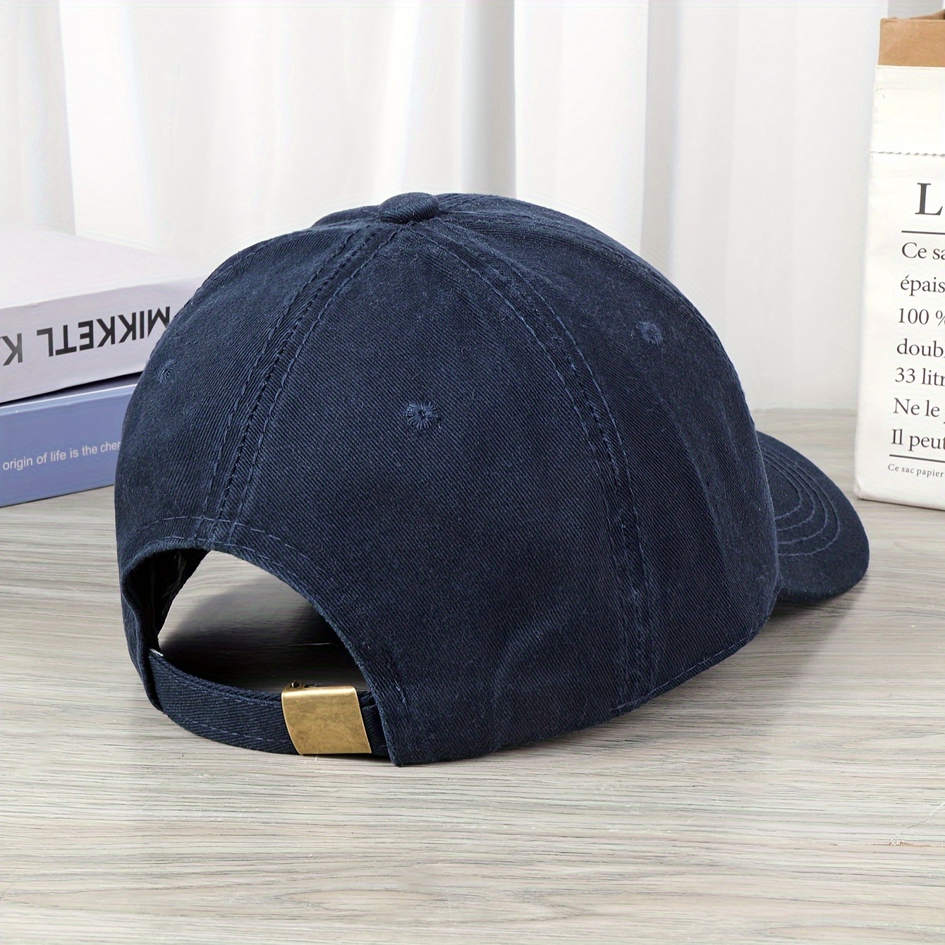 Unisex Double Color Block Ripped Baseball - Temu Australia