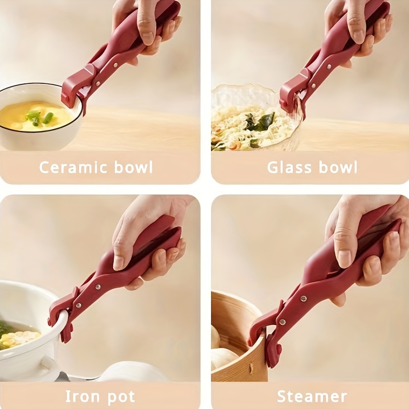 Silicone Anti-scald Bowl Clip - Non-slip Kitchen Tray Gripper For ...