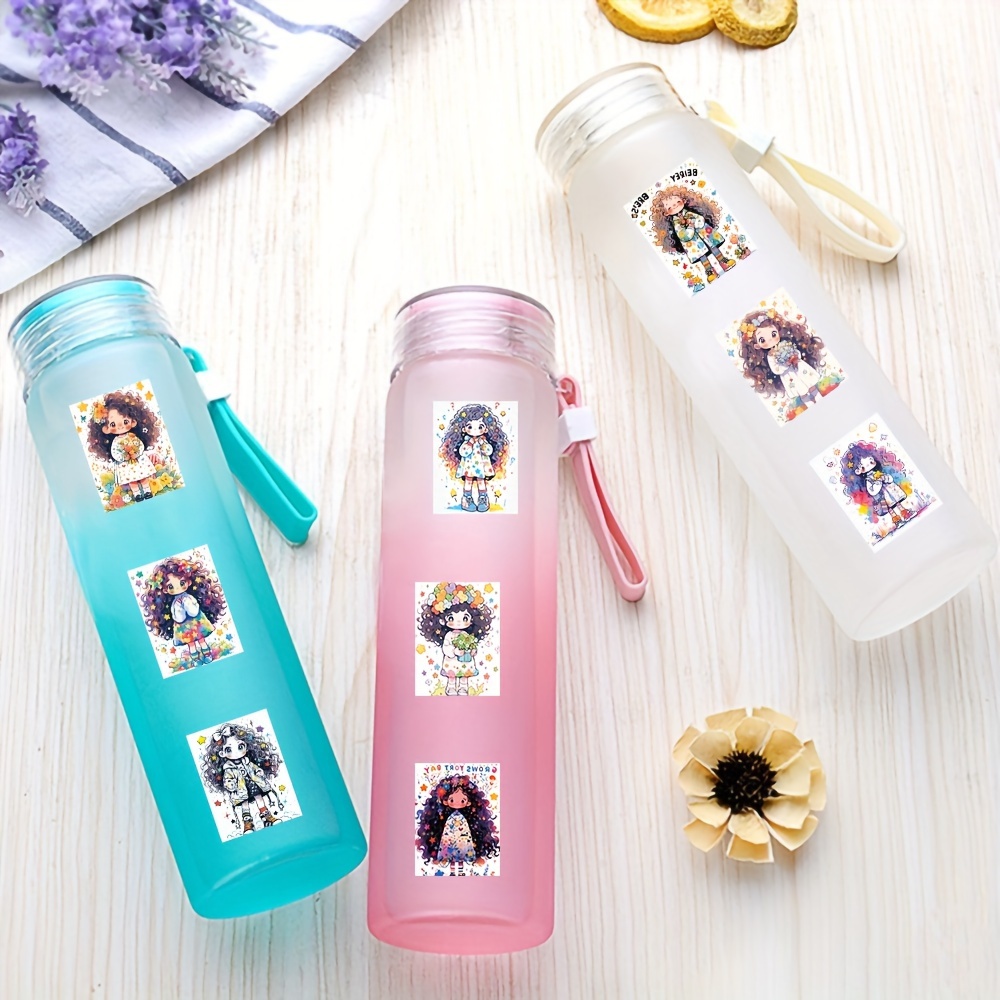 Graffiti Girls Stickers Water Bottle Laptop Colorful Hat - Temu Canada